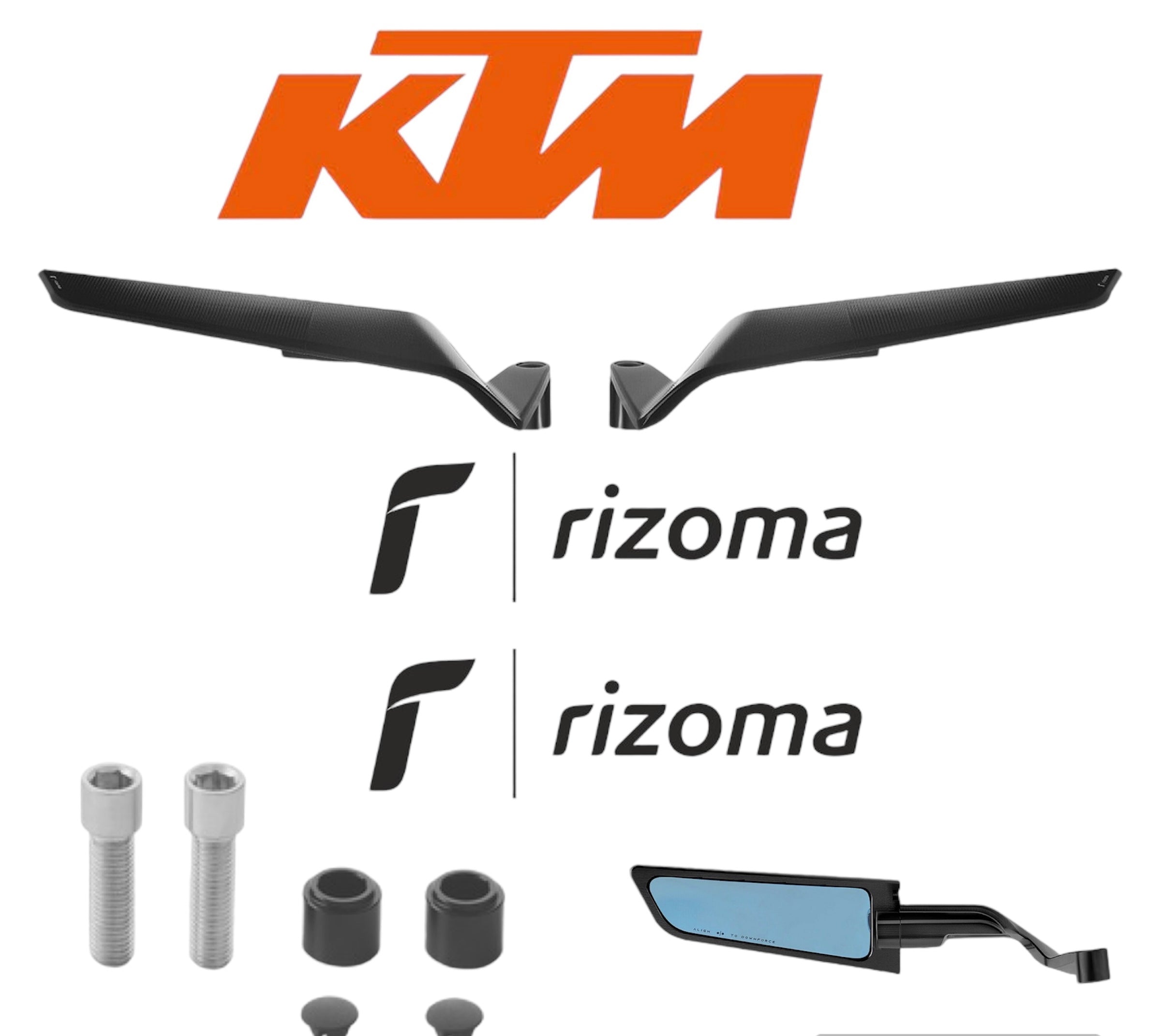 Ktm rizoma steal naked mirrors – BEBE MOTOR SUPPLY